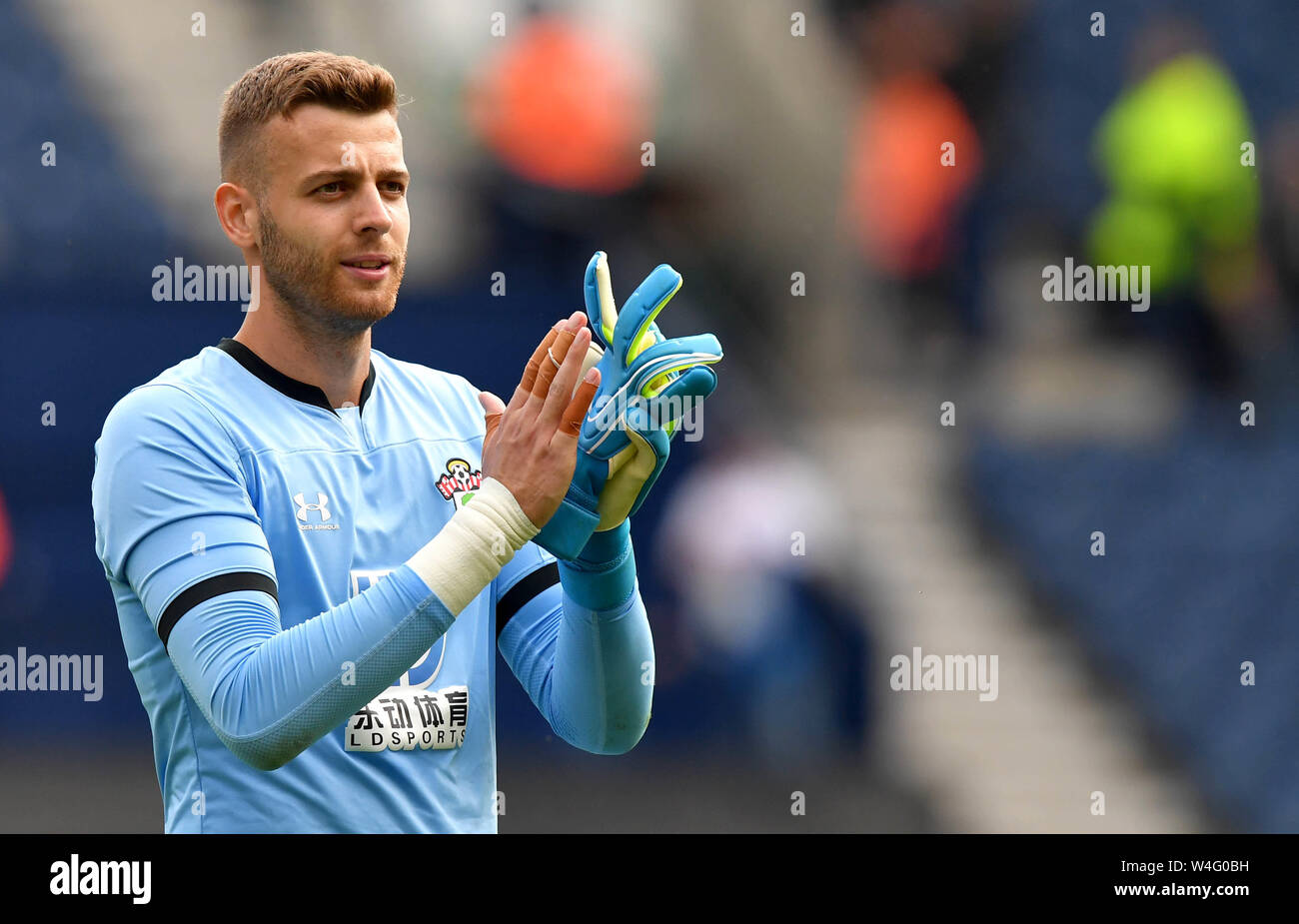 Southampton goalkeeper Angus Gunn Stock Photo - Alamy