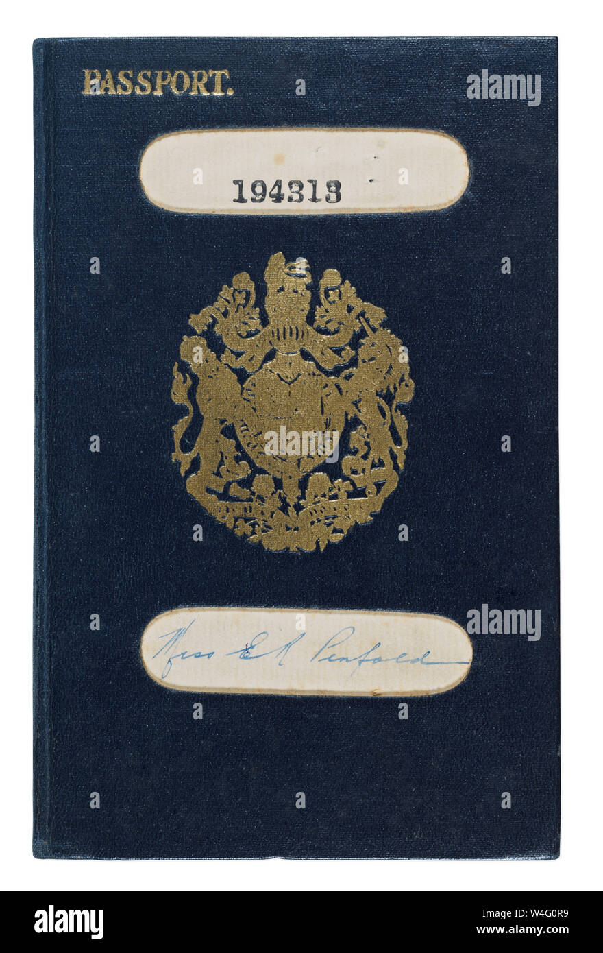 1920s passport hi-res stock photography and images - Alamy