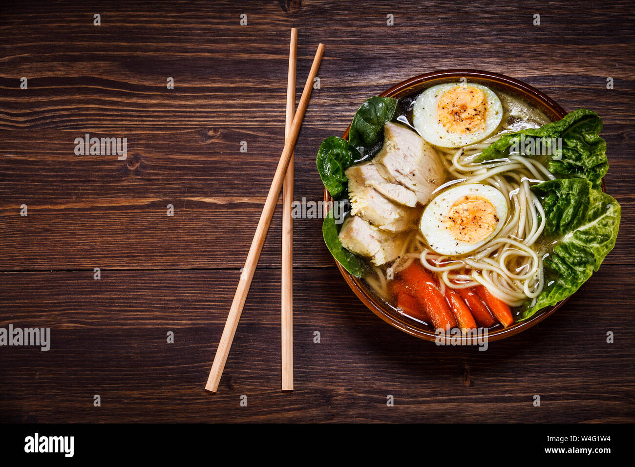 Chinese soup - ramen Stock Photo - Alamy