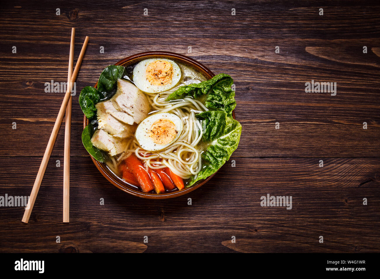 Chinese soup - ramen Stock Photo - Alamy