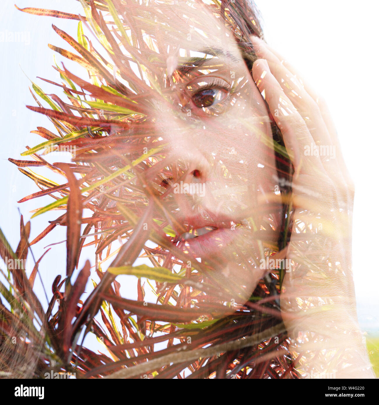 Double exposure with an ecological concept showcasing the beauty of ...