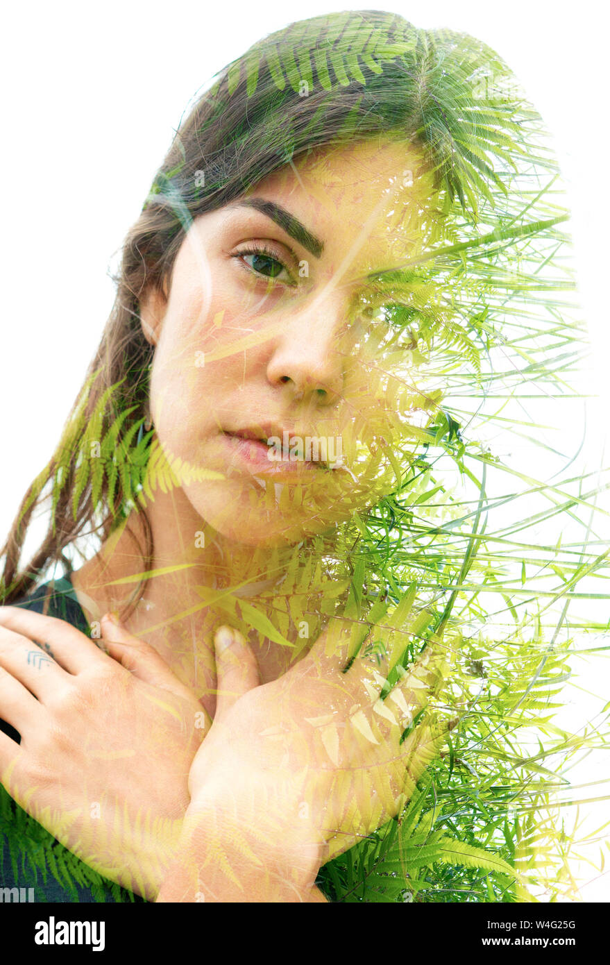 Double exposure with an ecological concept showcasing the beauty of ...