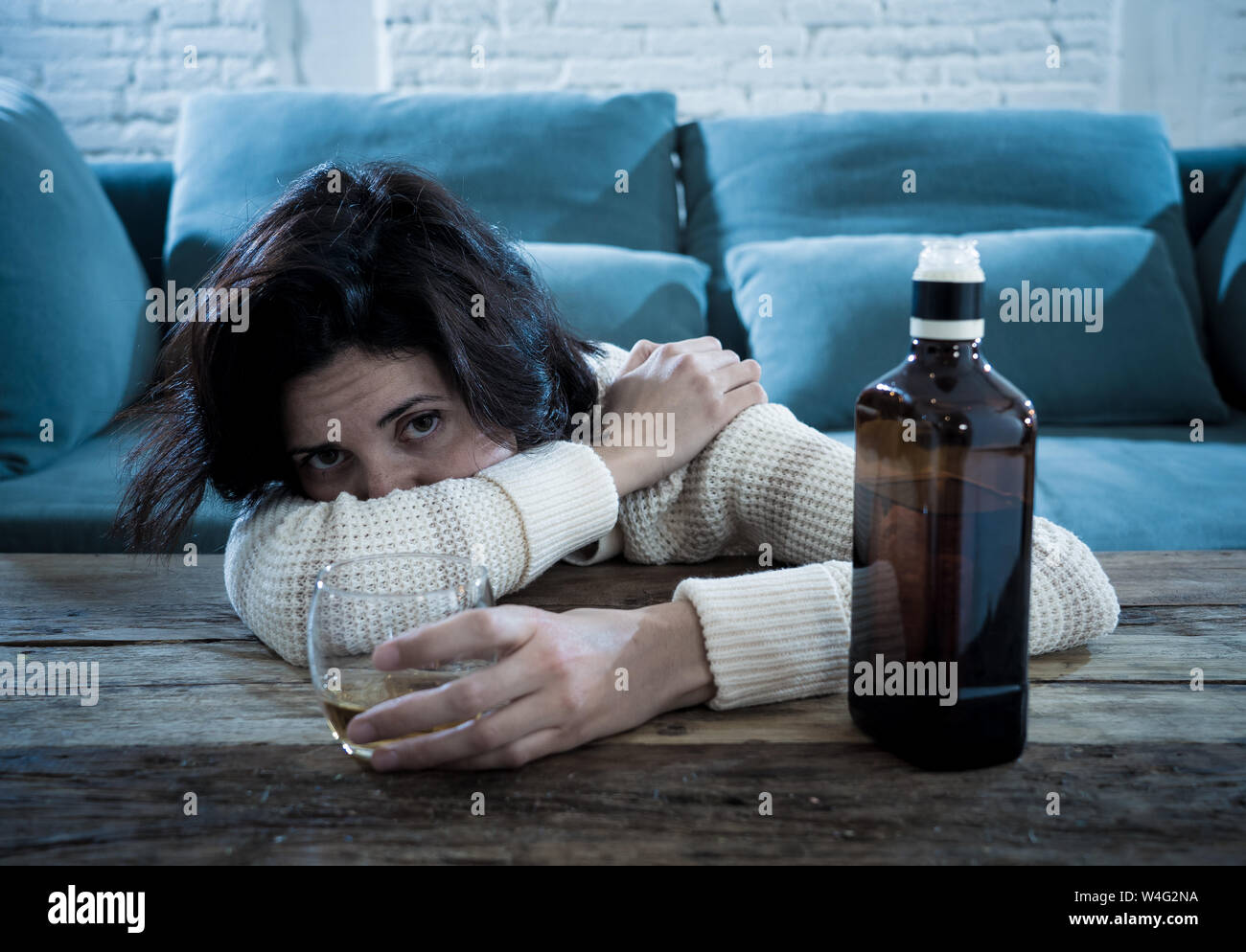 Woman alcoholic problem hi-res stock photography and images - Alamy
