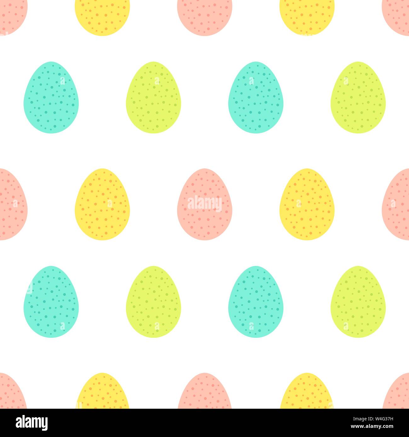 Easter eggs colorful pastel pattern. Vector illustration Stock Vector ...