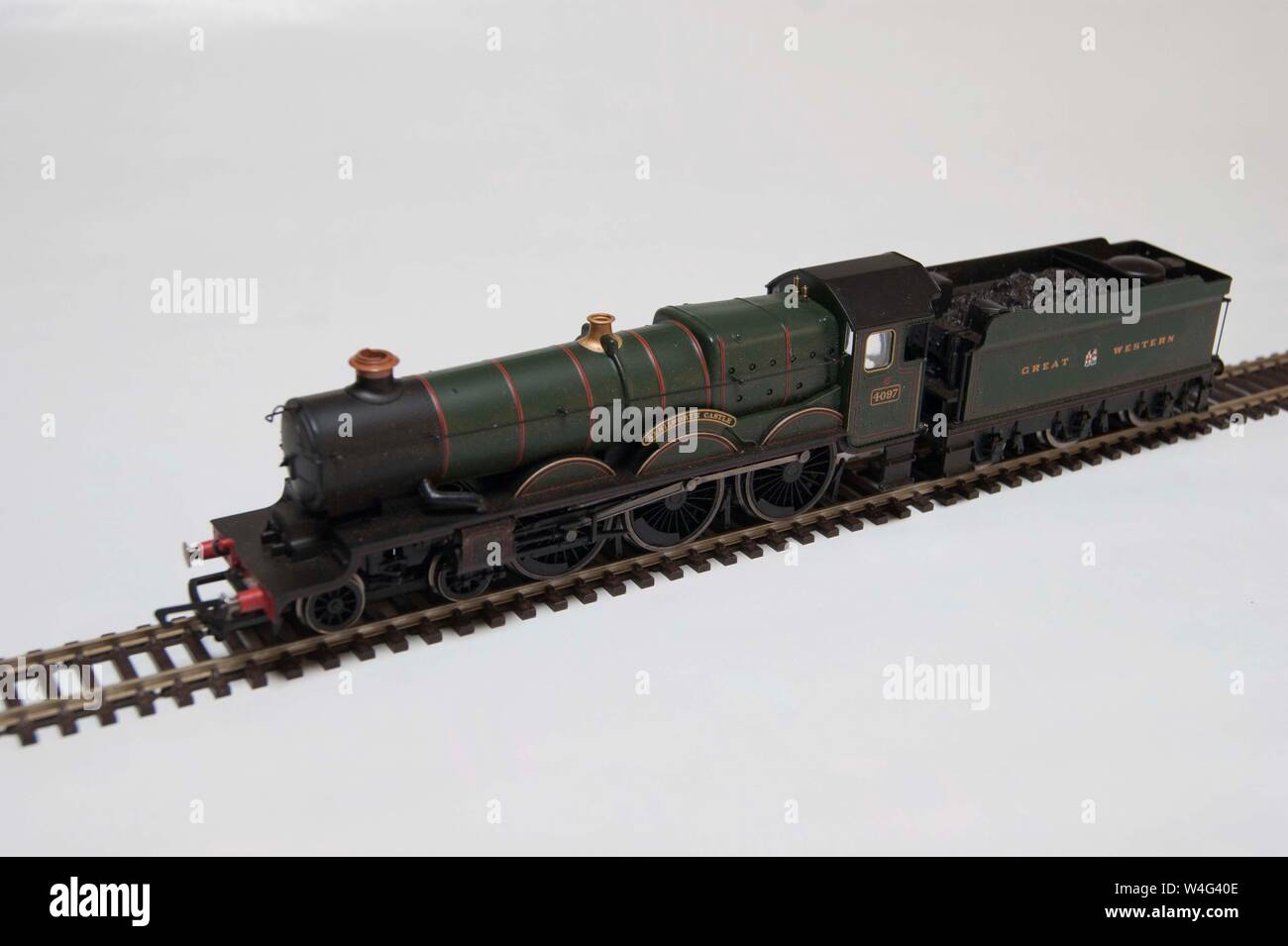 Model train green steam engine hi-res stock photography and images - Alamy