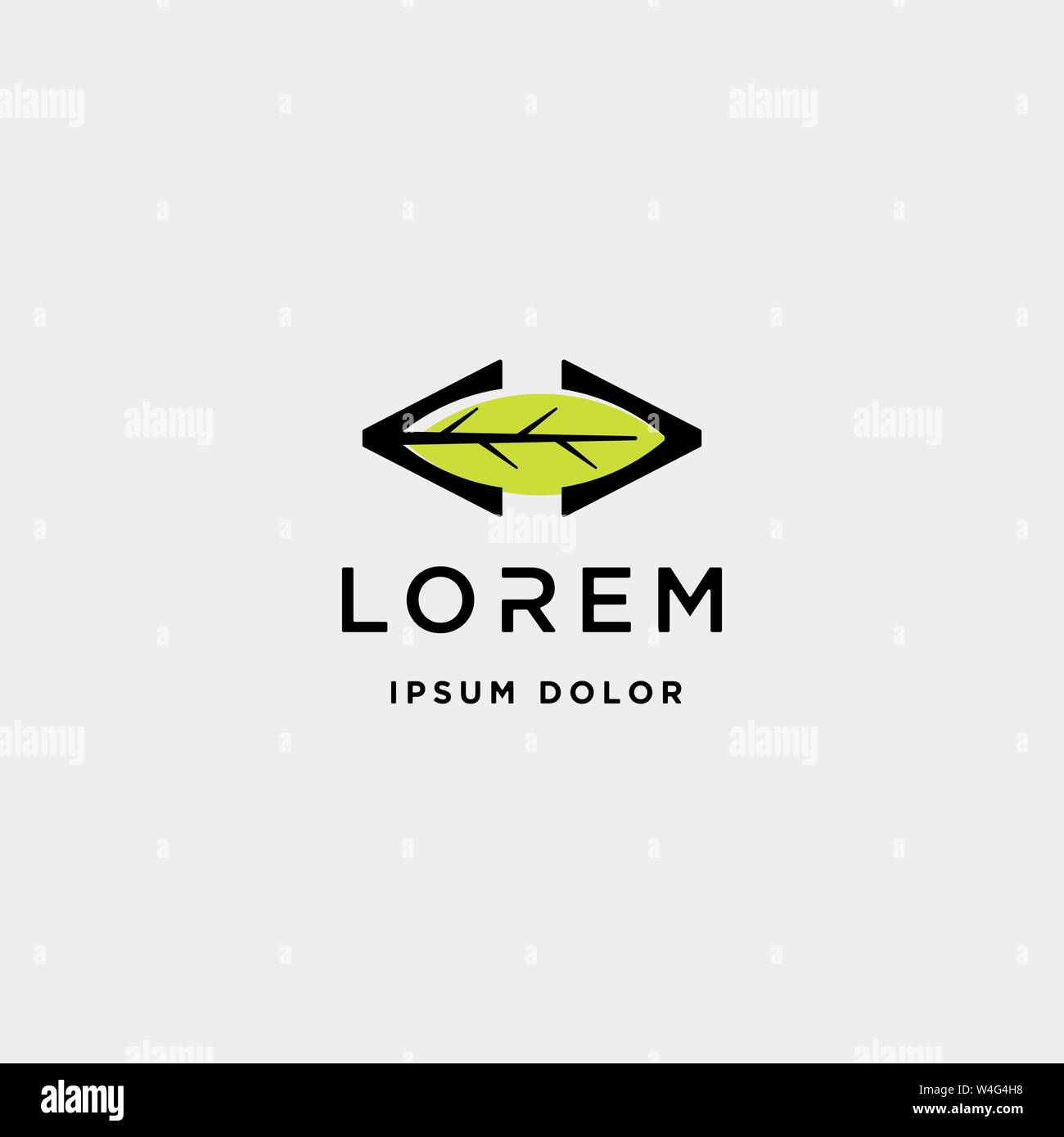 green code logo design vector nature coding symbol icon Stock Vector ...