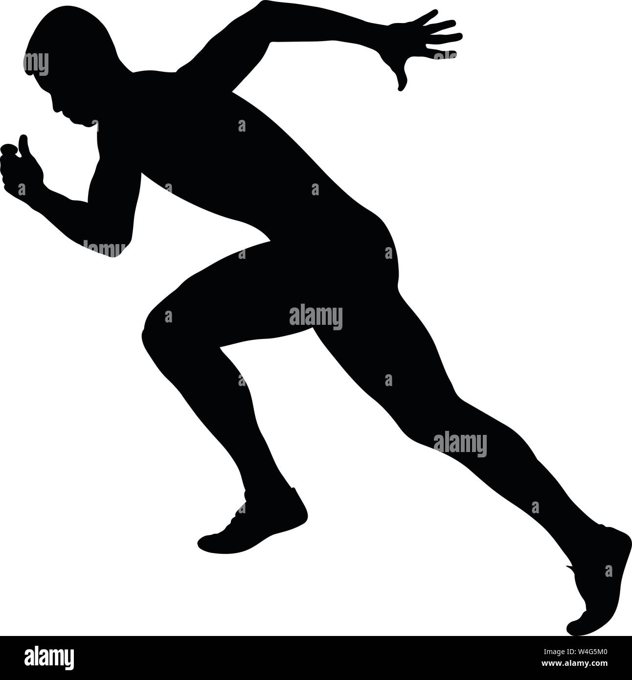 Sprint Start Black and White Stock Photos & Images - Alamy