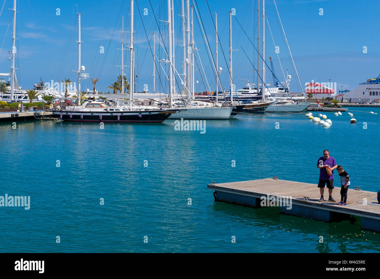 Valencia sail boat hi-res stock photography and images - Alamy