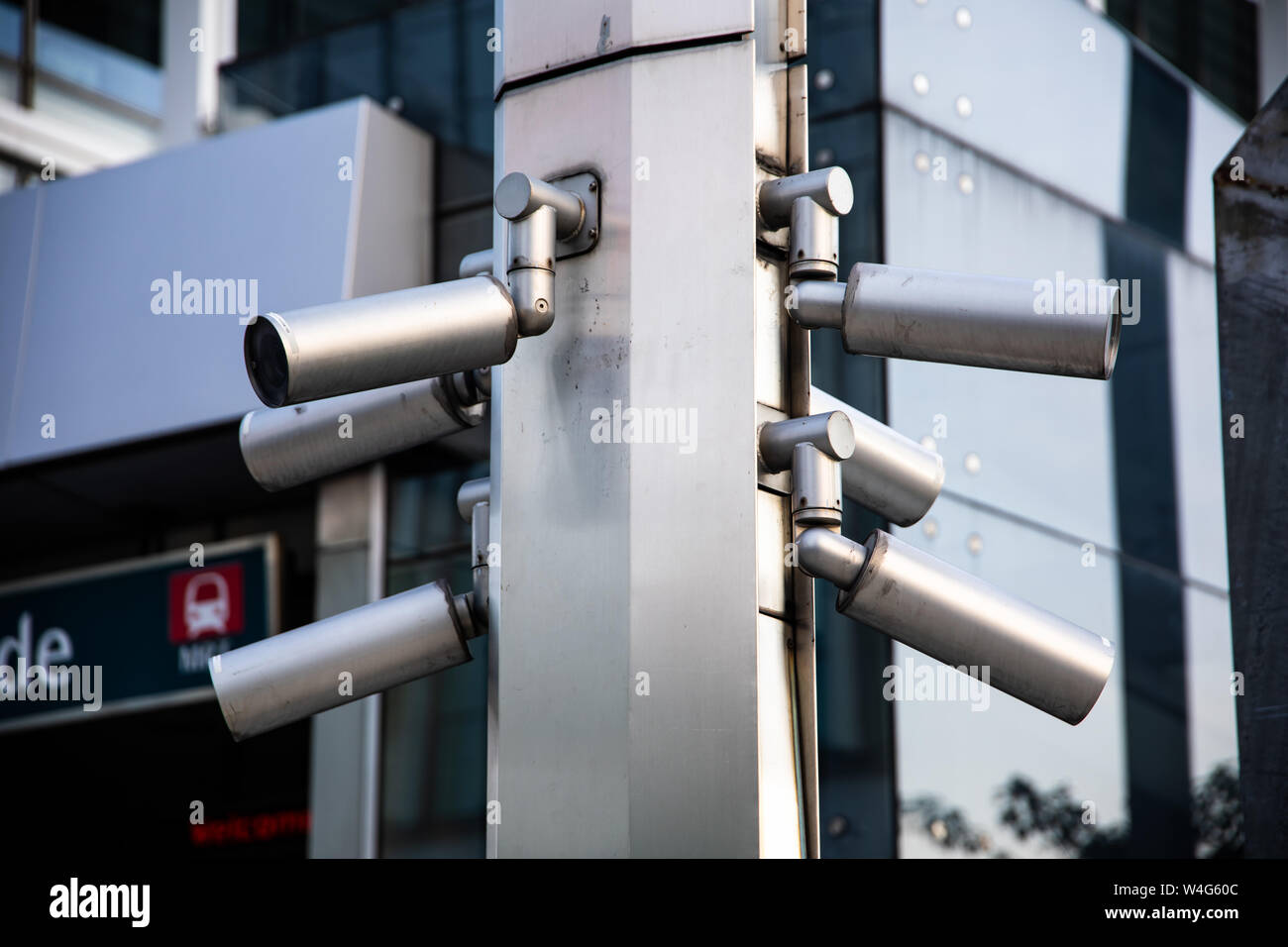 Stainless Steel CCTV Singapore Stock Photo - Alamy