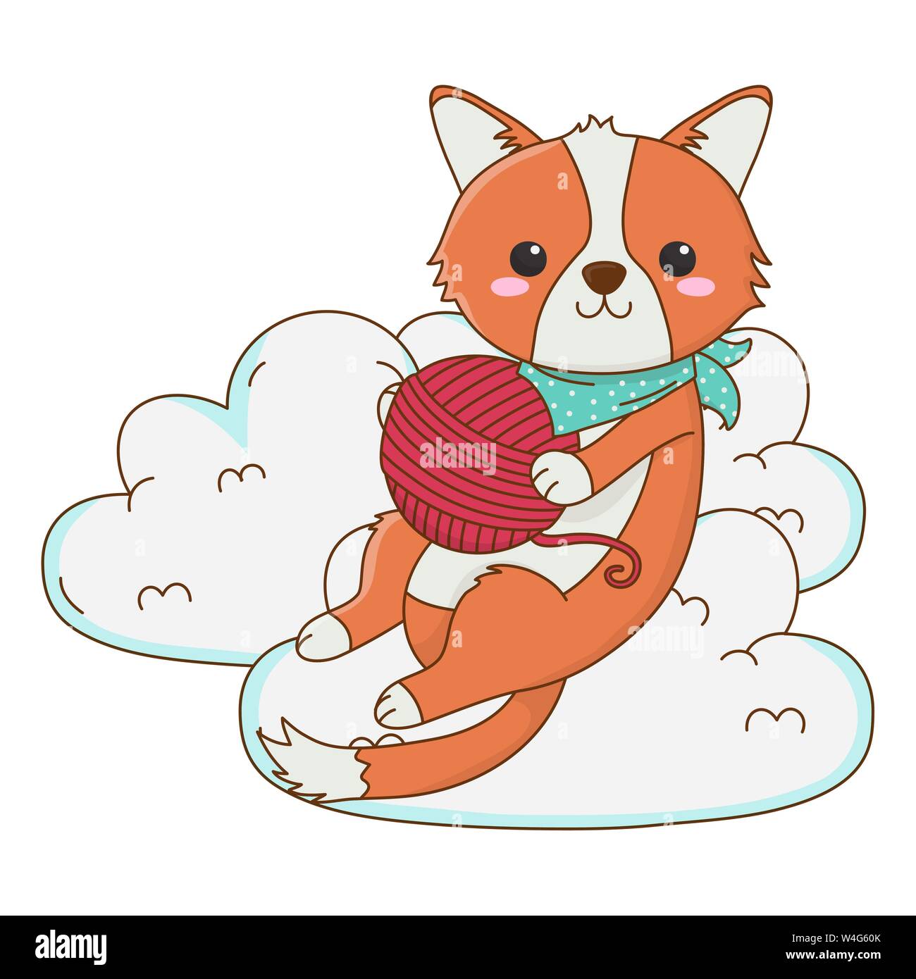 Dog cartoon design, Mascot pet animal nature cute and puppy theme ...