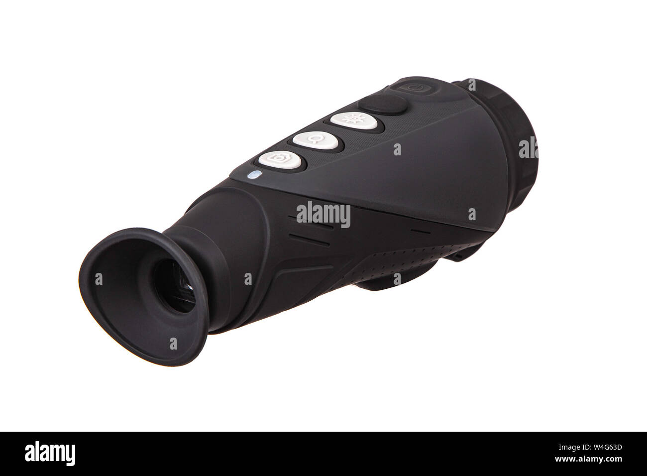 modern black optical scope for weapon isolated on white. sight scope ...