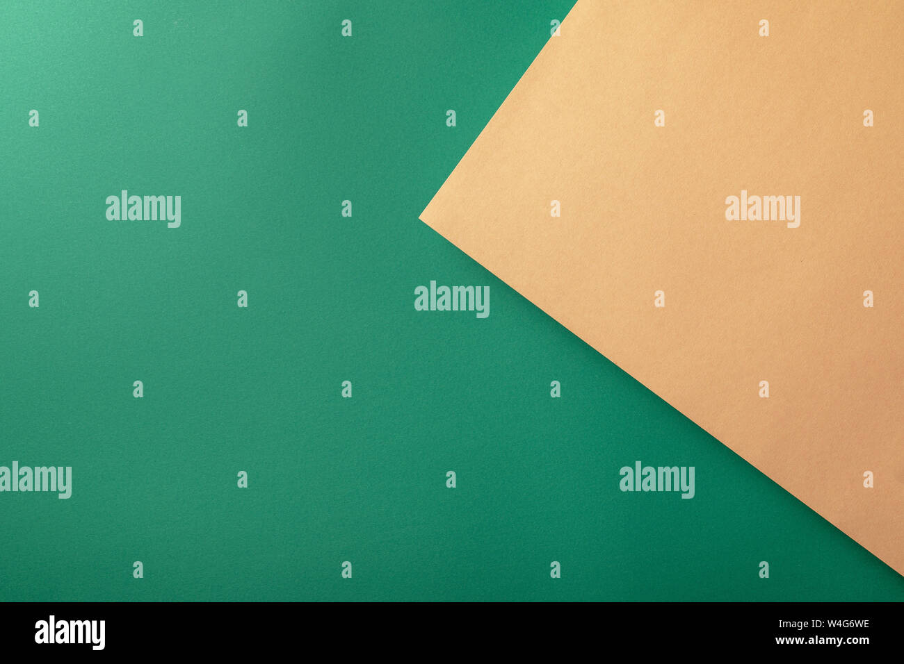 creative background with green and beige paper Stock Photo - Alamy