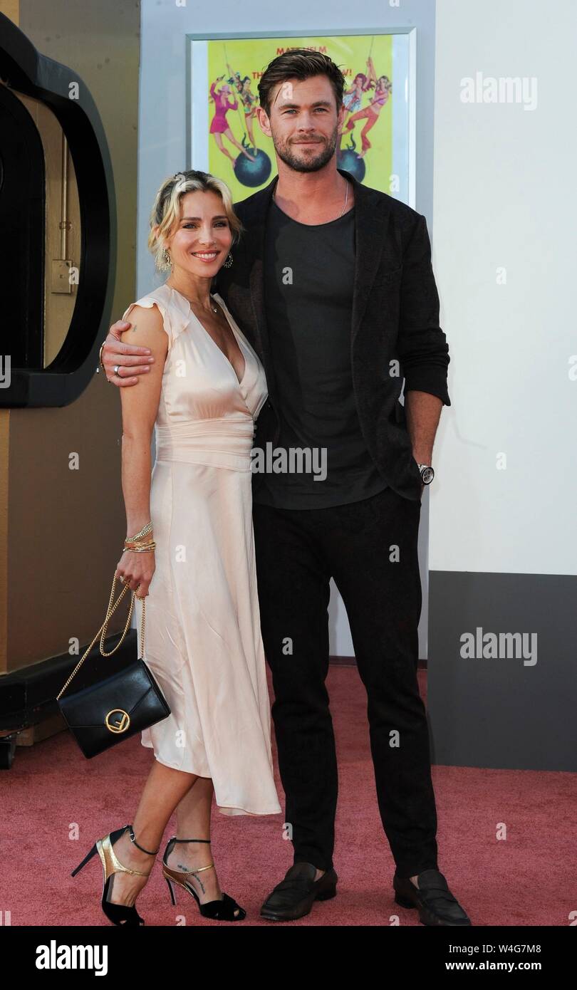 Los Angeles, CA, USA. 22nd July, 2019. Elsa Pataky, Chris Hemsworth at ...