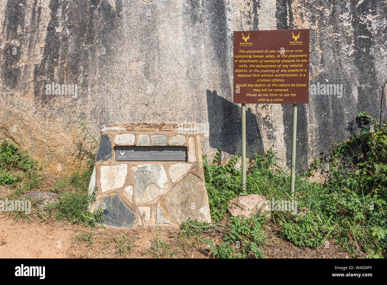 Stevenson hamilton rock heritage site hi-res stock photography and ...