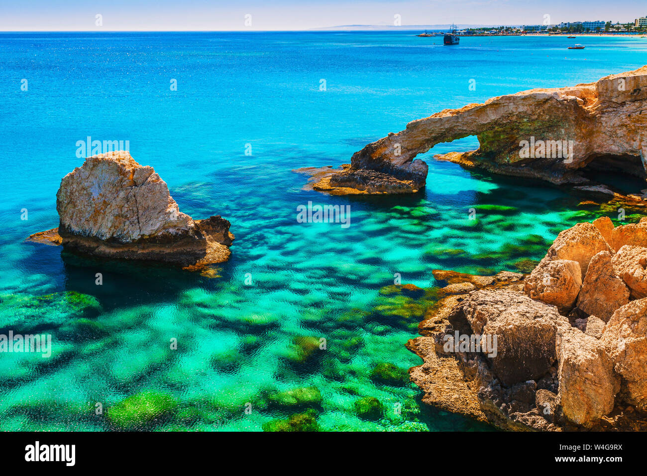Beautiful natural rock arch near of Ayia Napa, Cavo Greco and Protaras ...