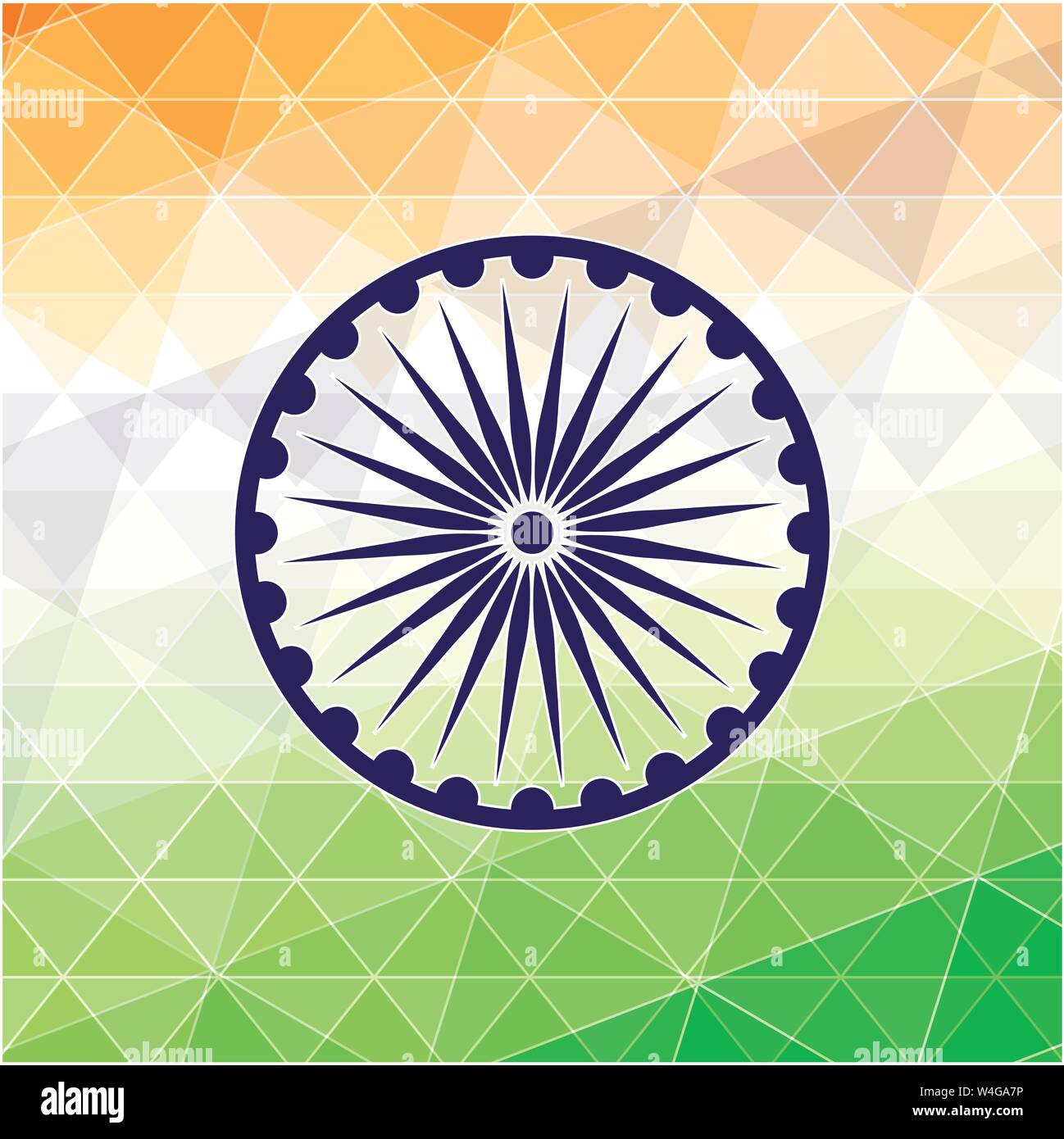 Indian flag with ashoka chakra Cut Out Stock Images & Pictures - Alamy