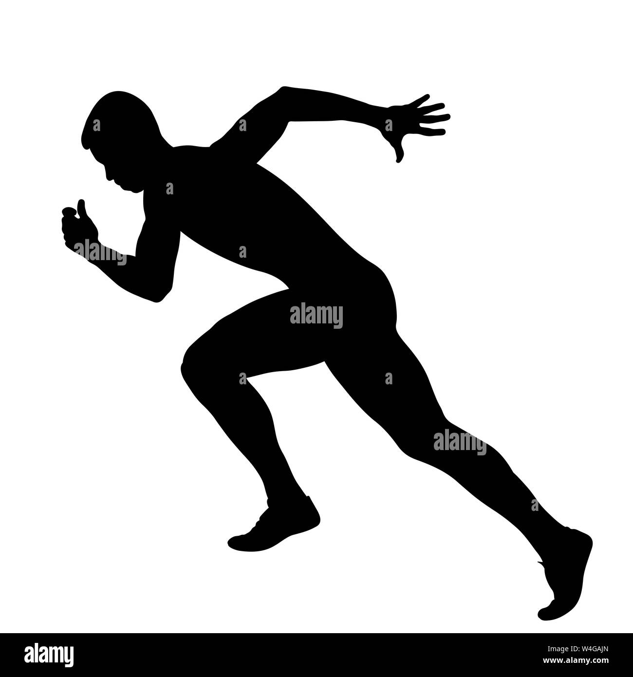 Runners start run Cut Out Stock Images & Pictures - Alamy