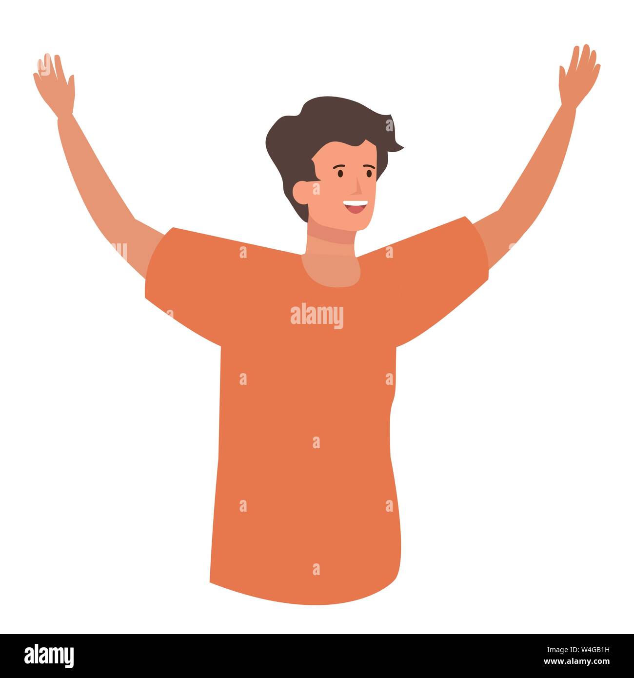 Cartoon Celebrating Man High Resolution Stock Photography and Images ...