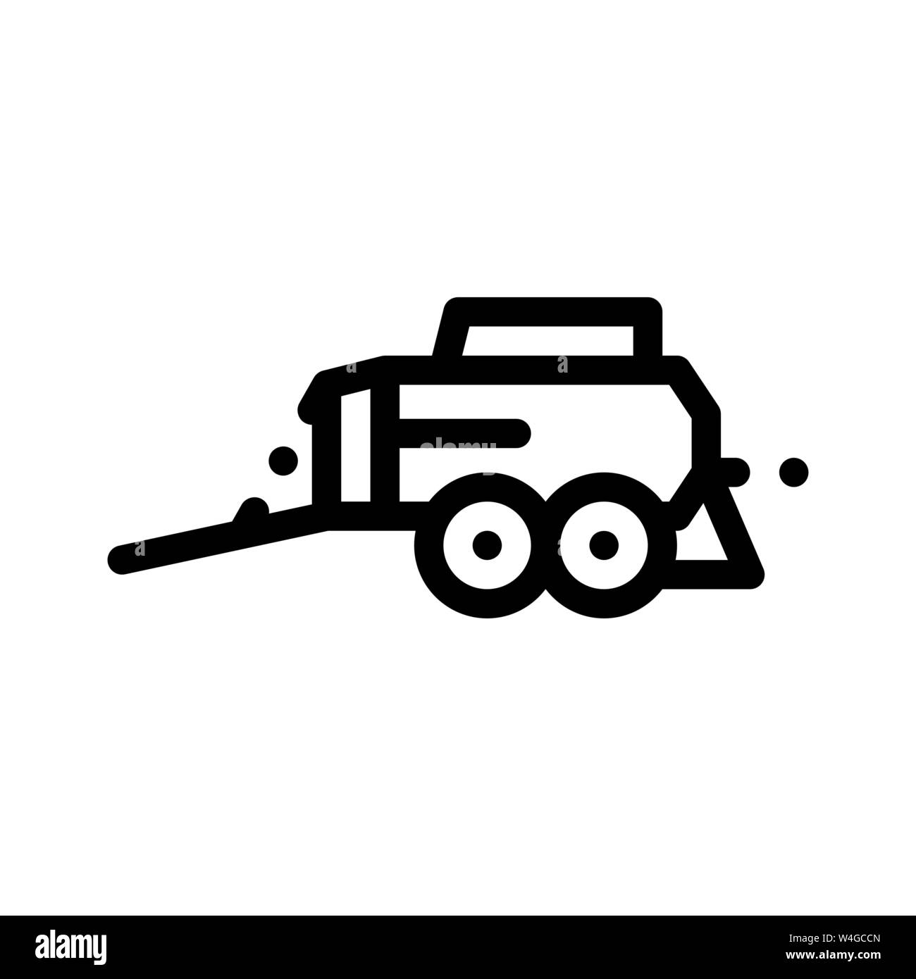 Hay combine Stock Vector Images - Alamy