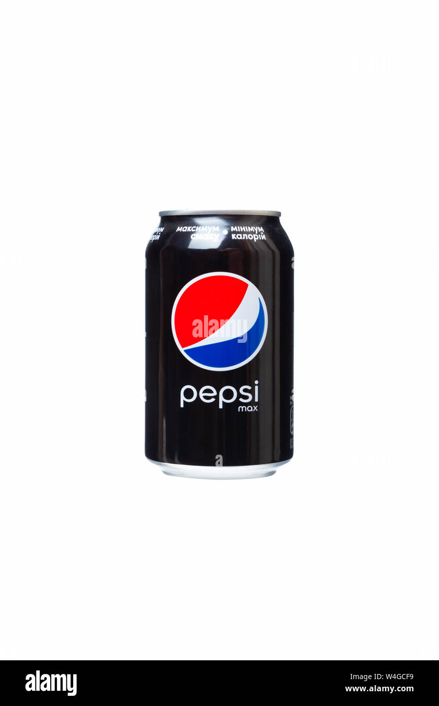 Chisinau, Moldova - July 21, 2019: Can of Pepsi Max drink isolated on ...