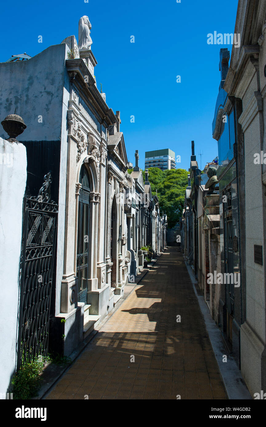 La Recoleta Cemetery, Buenos Aires, Argentina, South America Stock ...