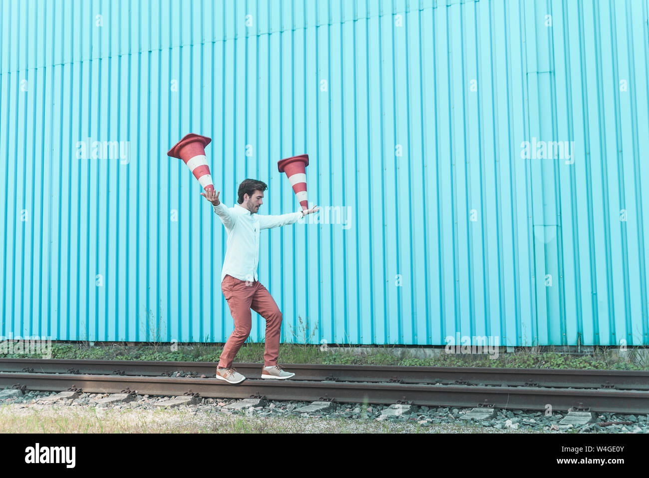 Man the rails hi-res stock photography and images - Alamy