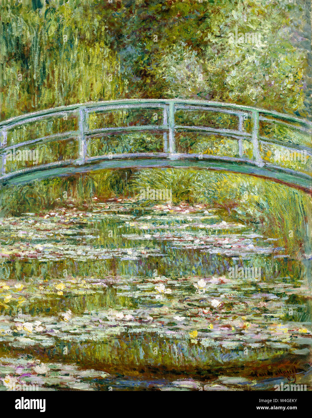 Claude Monet, landscape painting, The Water-Lily Pond, 1899 Stock Photo - Alamy