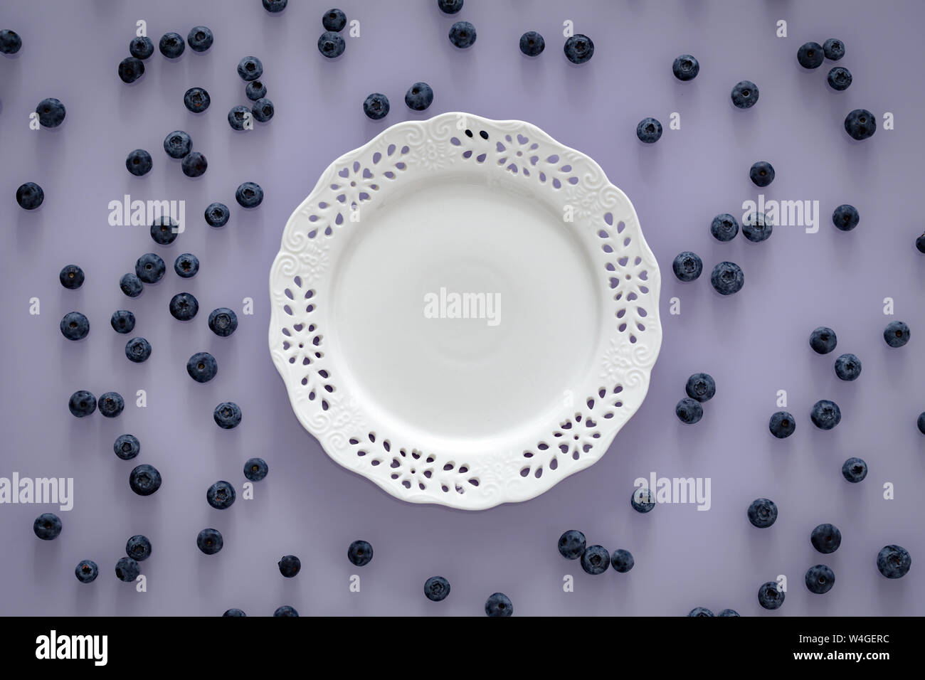 Blueberry, Seasonal fruits, Empty place for text Stock Photo - Alamy