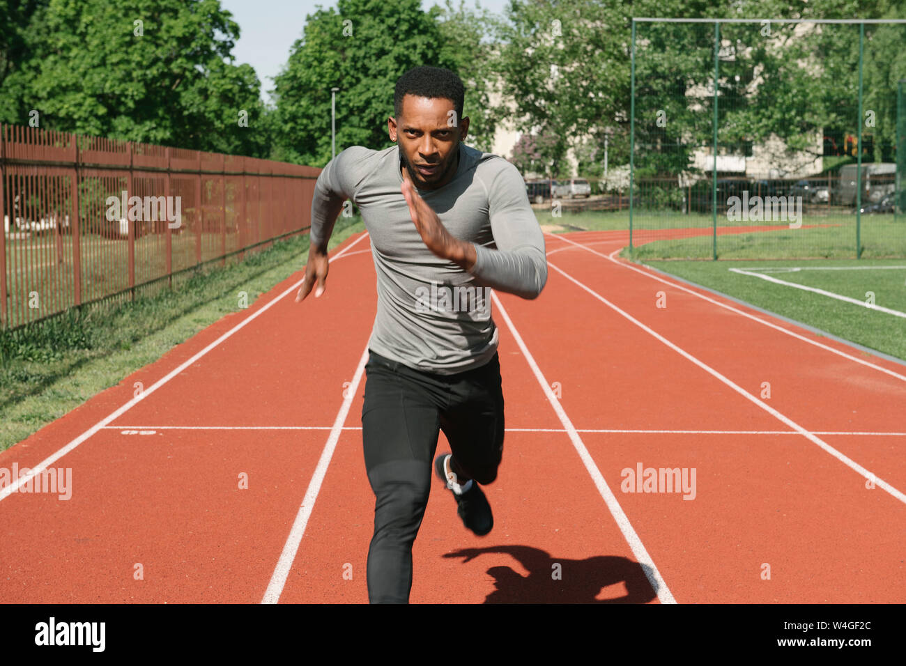 Sport running determination athletics speed running track challenge hi ...