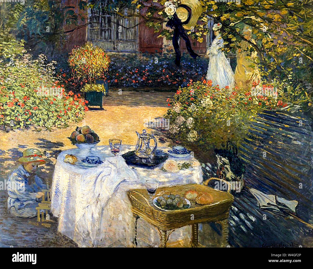 Claude Monet, painting, The Lunch, (The Luncheon), 1873 Stock Photo - Alamy