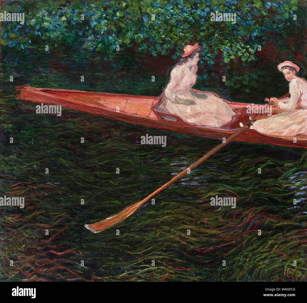 Claude Monet, Boating on the River Epte, painting, 1890 Stock Photo - Alamy