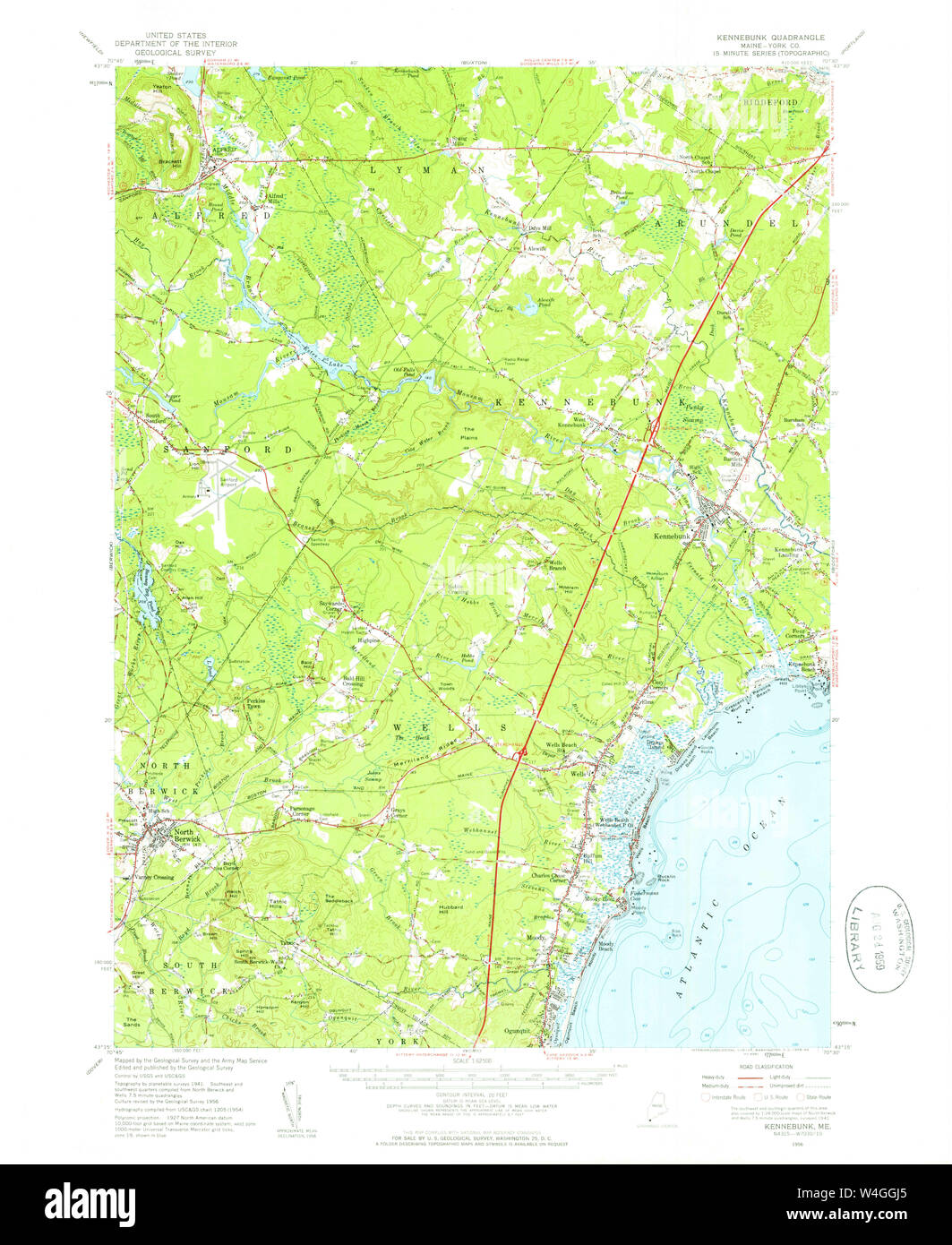 Map of kennebunk hi-res stock photography and images - Alamy