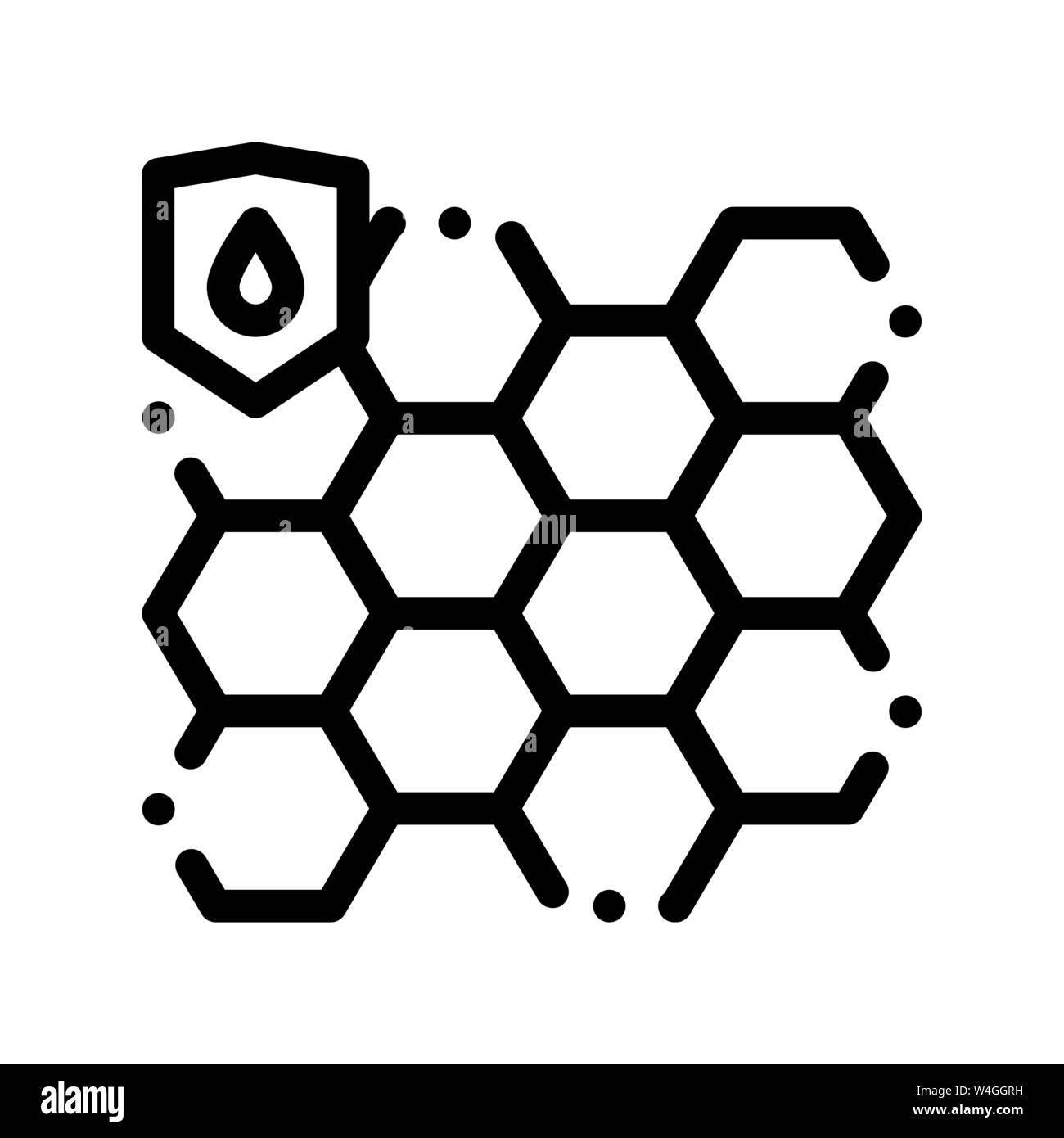 Moisture resistant material icon Black and White Stock Photos & Images ...