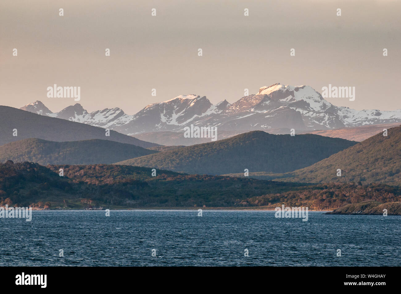 Beagle channel, Tierra del Fuego, Argentina, South America Stock Photo ...