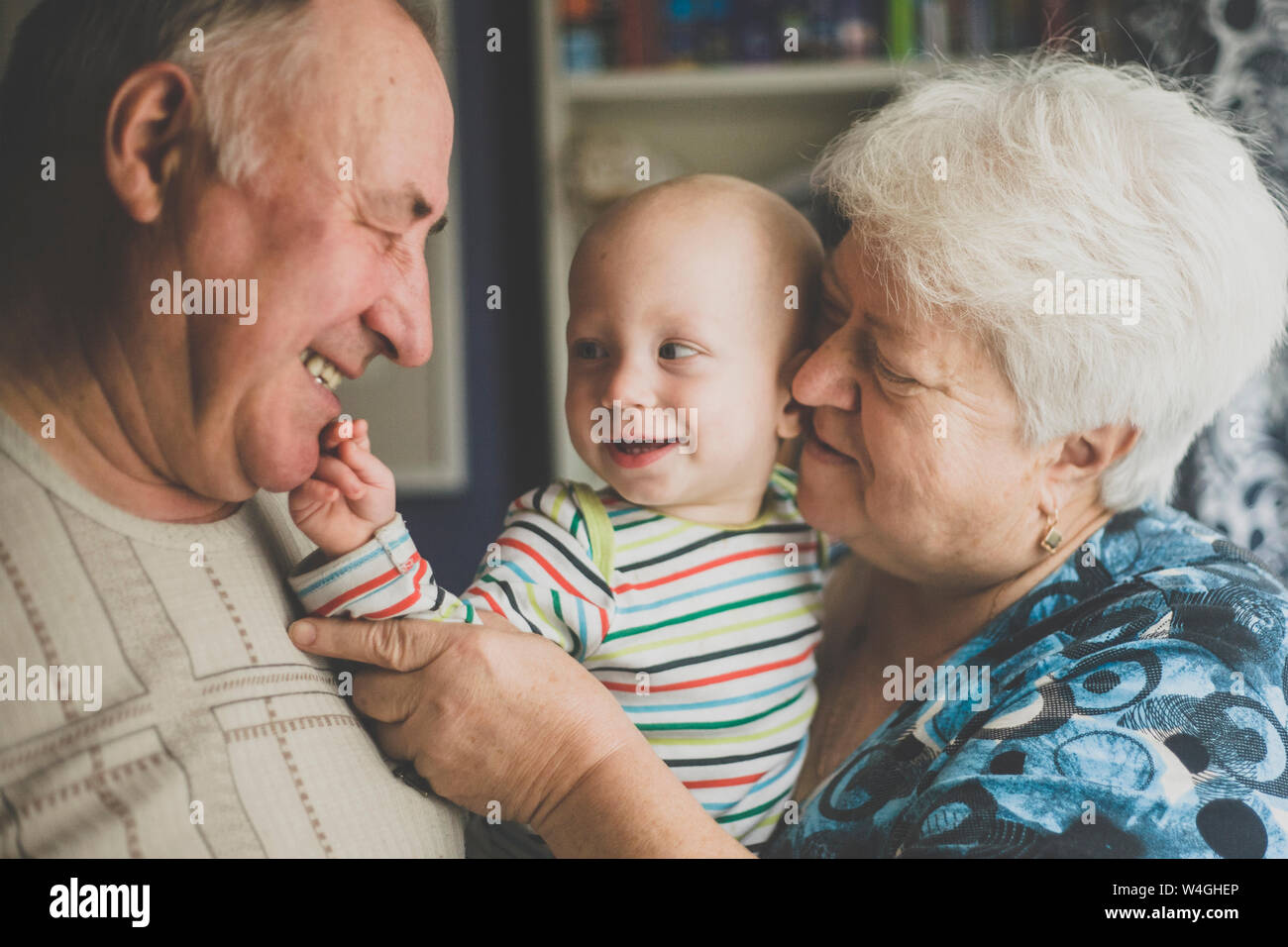 Grandmother baby grandson hi-res stock photography and images - Alamy