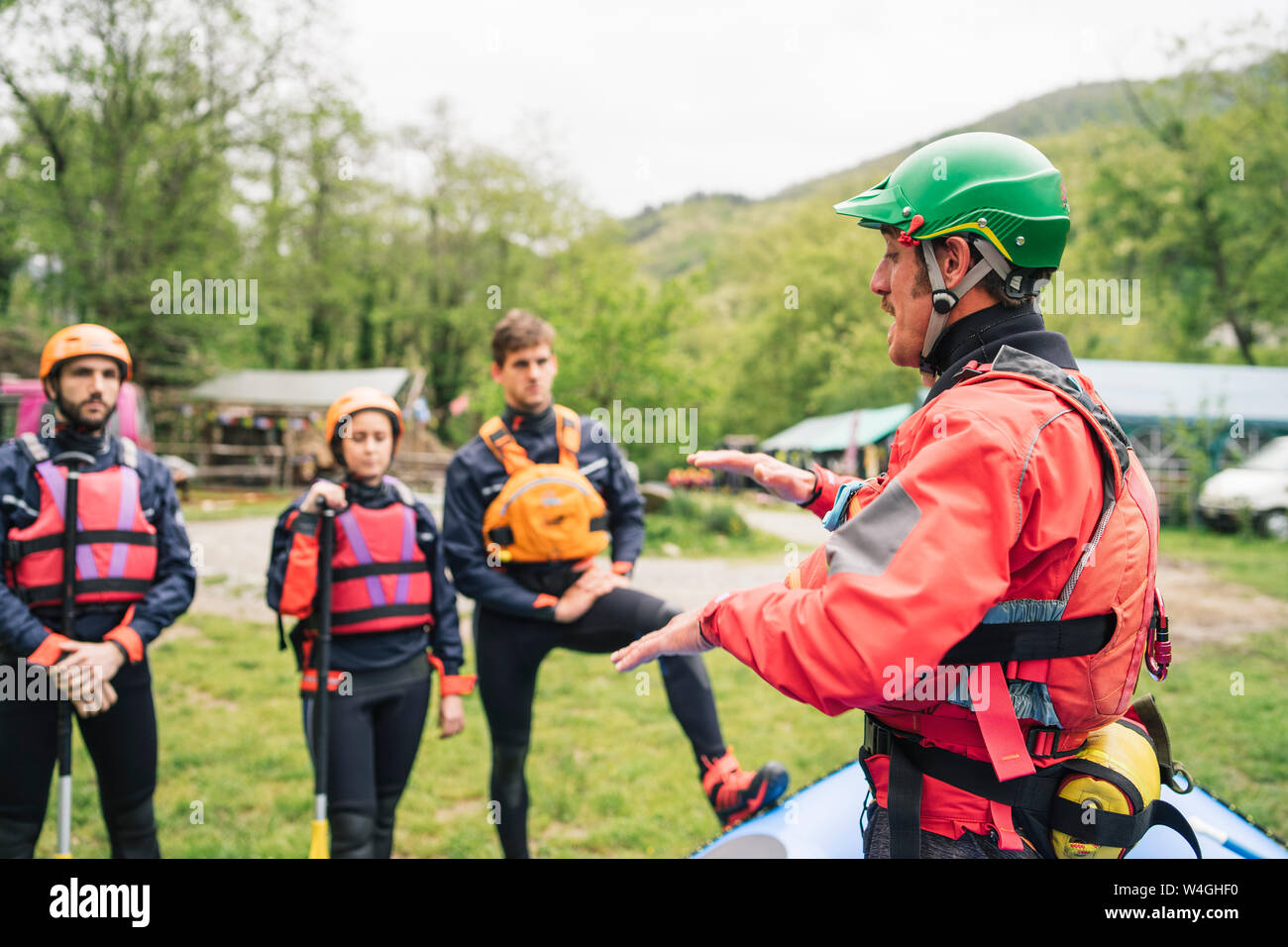 Instructor of the briefing hi-res stock photography and images - Alamy