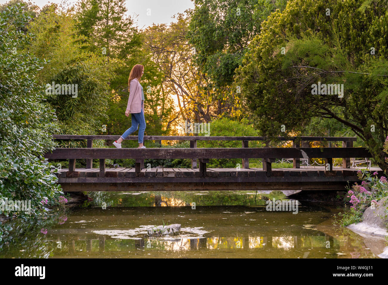 Balancing bridge railing hi-res stock photography and images - Alamy