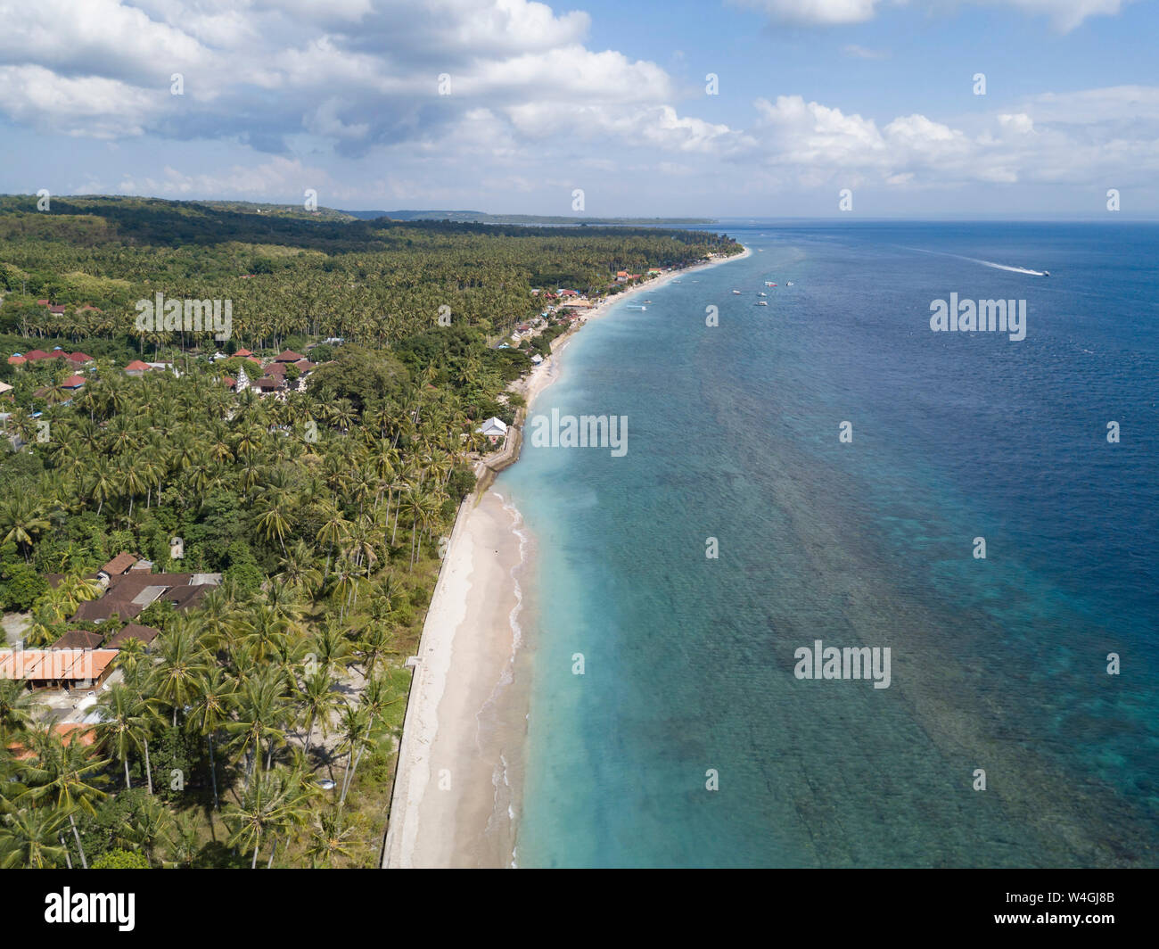 Aerial view of Nusa Penida beach, Nusa Penida, Bali, Indonesia Stock ...