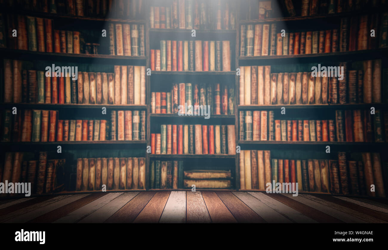 Blur image of book on library hi-res stock photography and images - Alamy