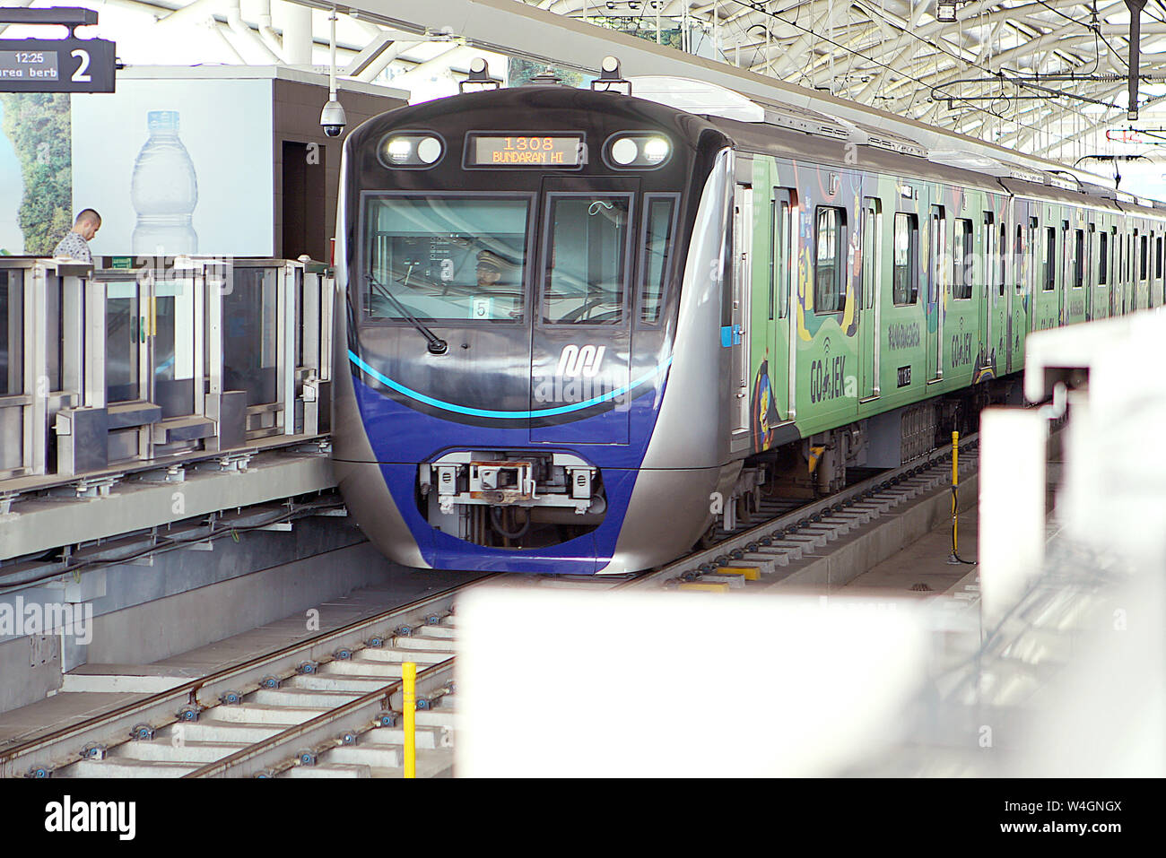 MRT train in Jakarta Stock Photo - Alamy