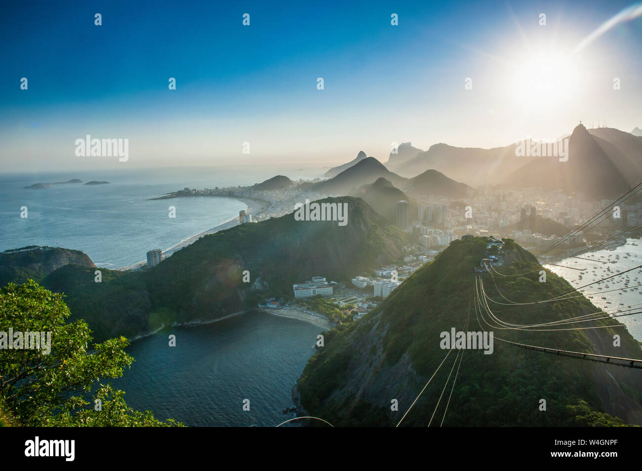 Sugarloaf mountain with cable railway hi-res stock photography and ...