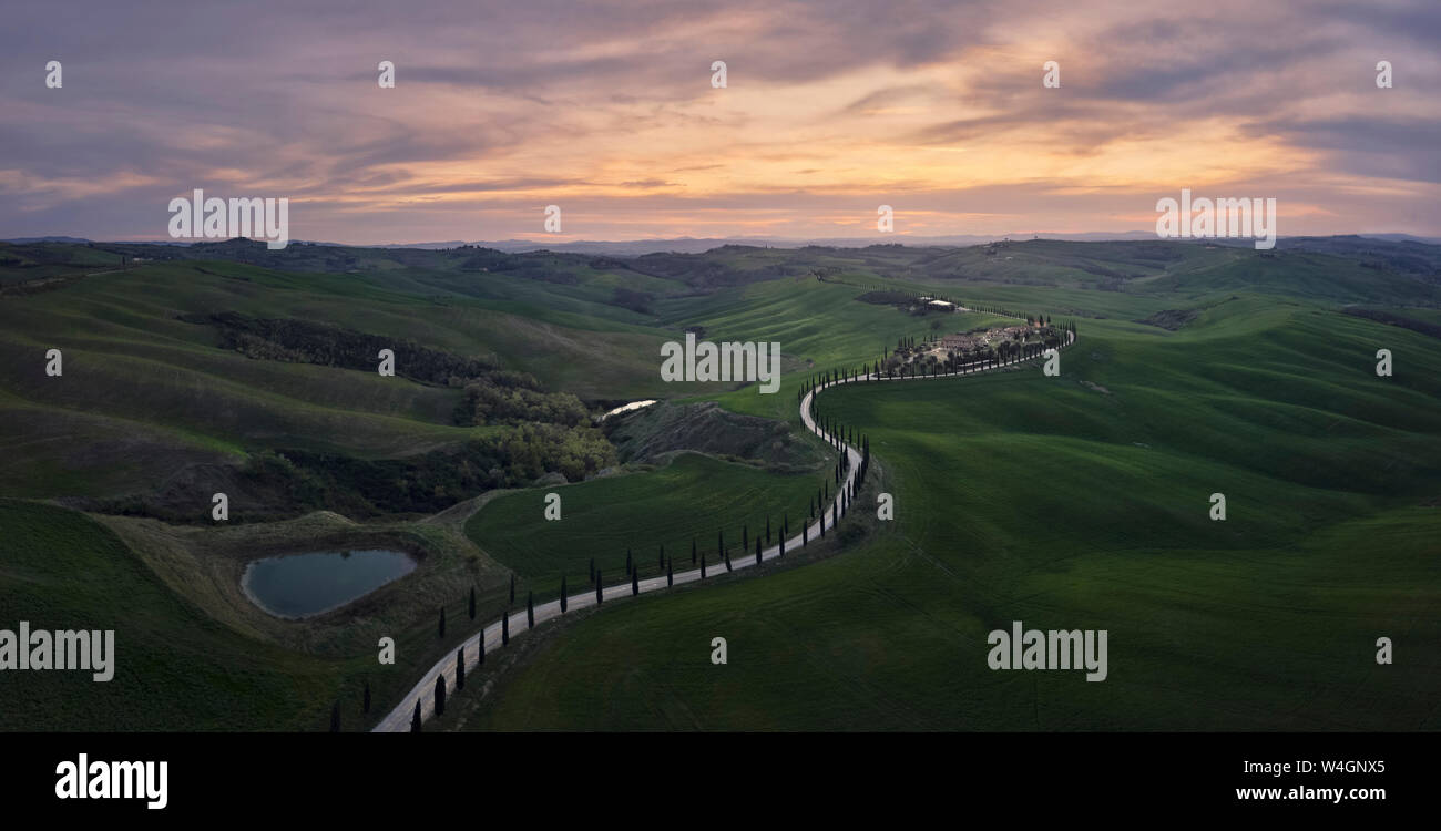 Aerial view of the valley hi-res stock photography and images - Alamy