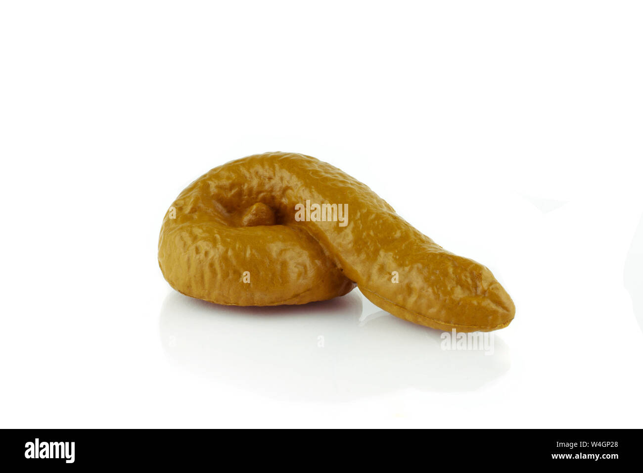 Fake rubber dog or human poop isolated on a white background Stock ...