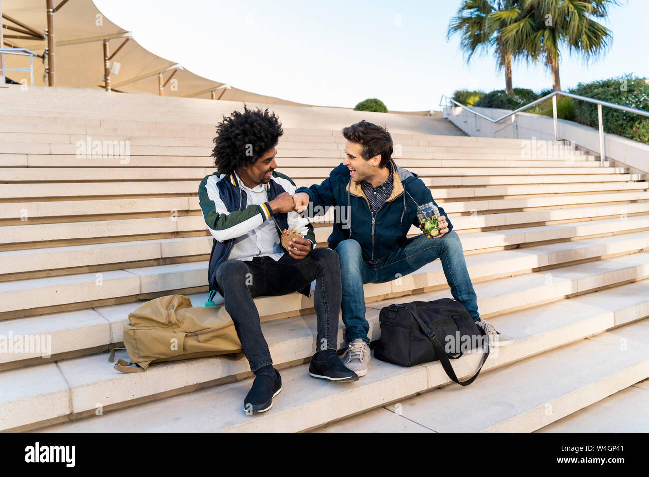 Man eating stairs hi-res stock photography and images - Alamy