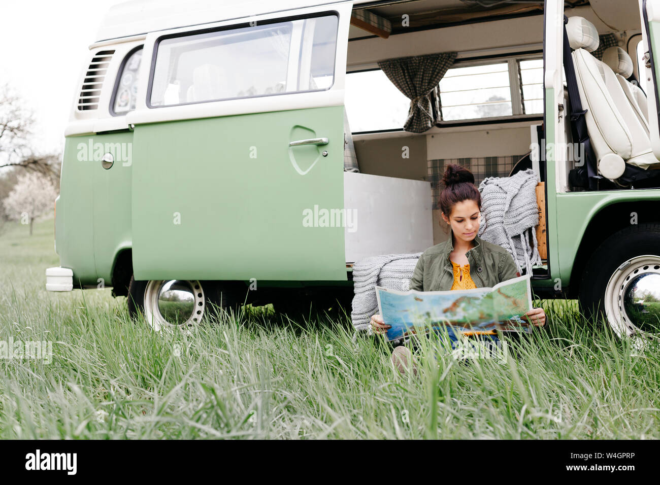 Map of camper hi-res stock photography and images - Alamy