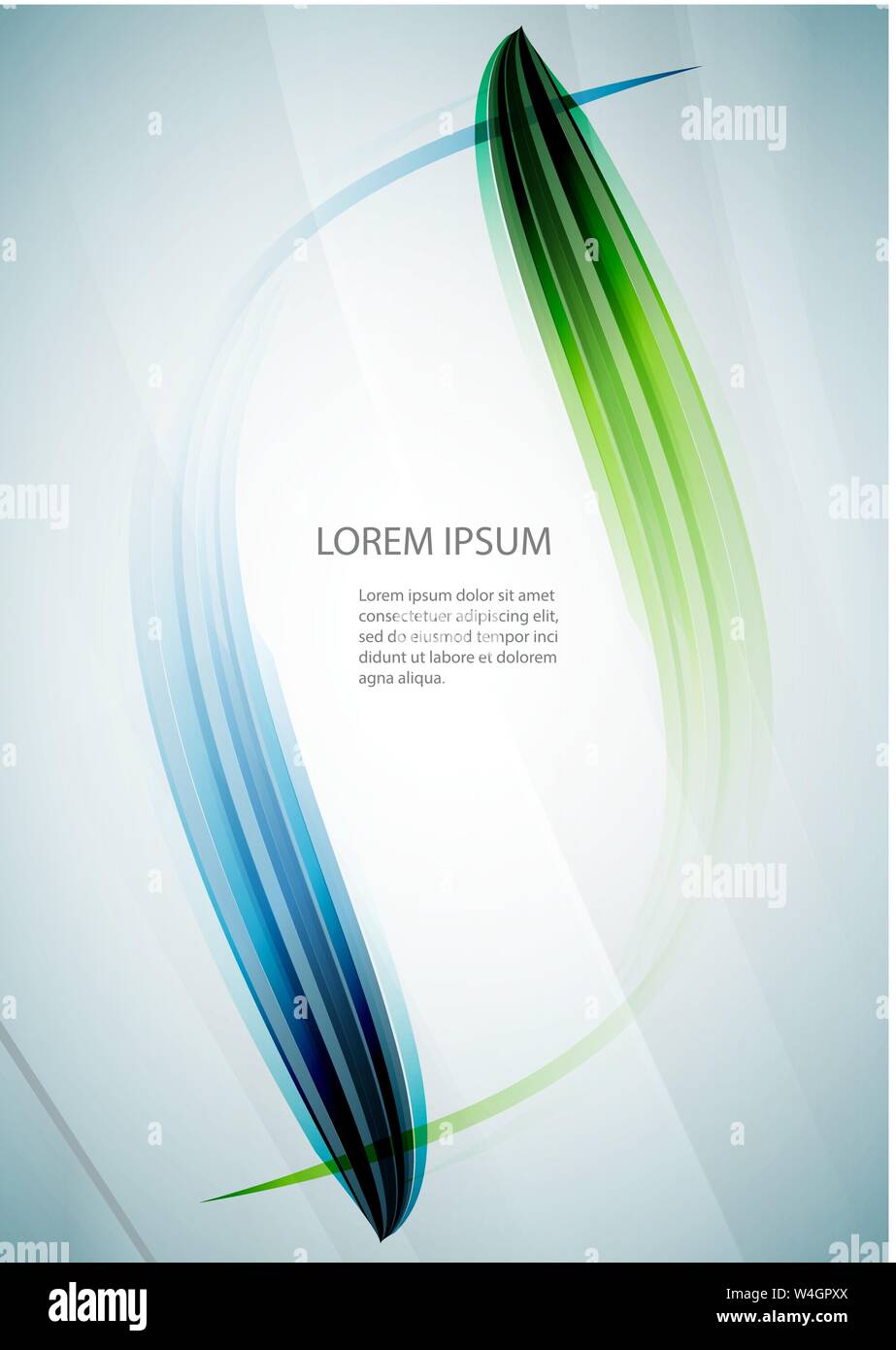 Vector Abstract waves background. Template brochure design Stock Vector ...