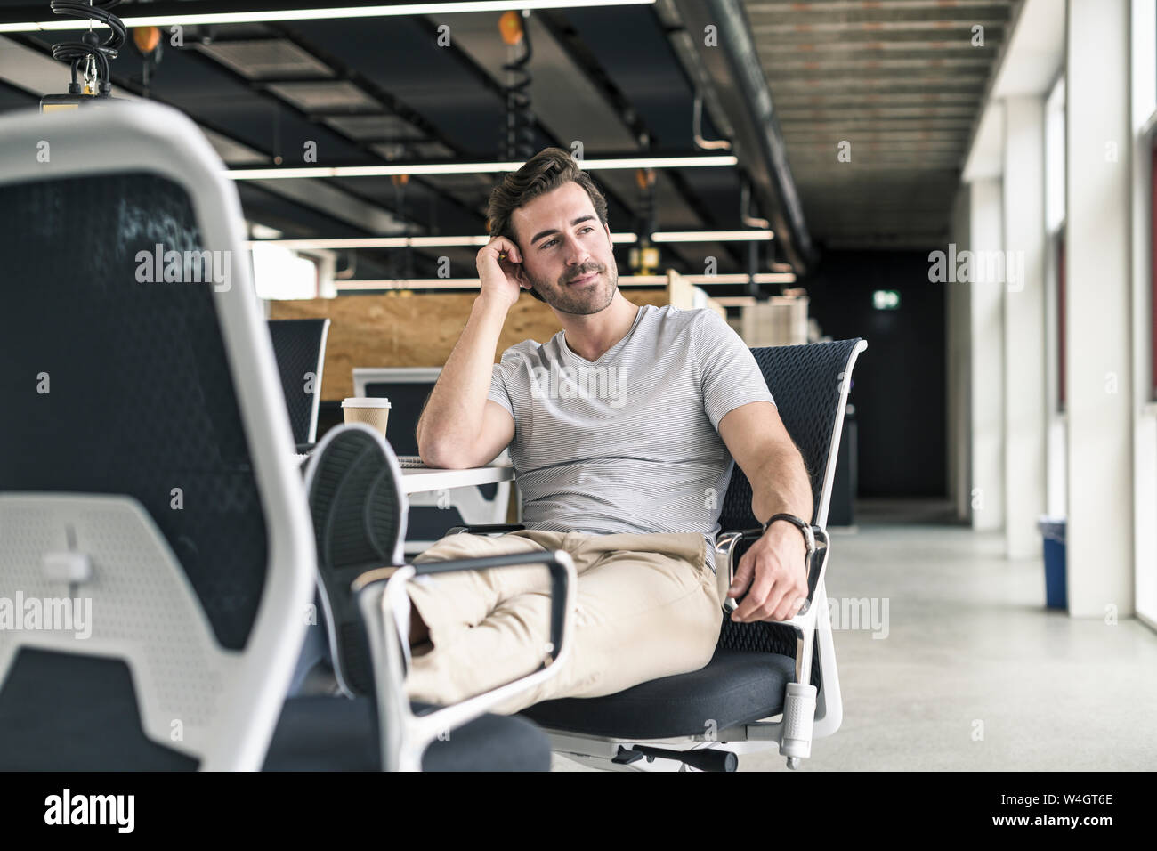 Relaxed thinking hi-res stock photography and images - Alamy