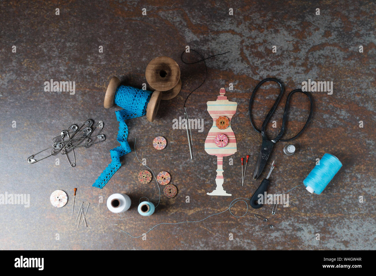 Vintage haberdashery hi-res stock photography and images - Alamy