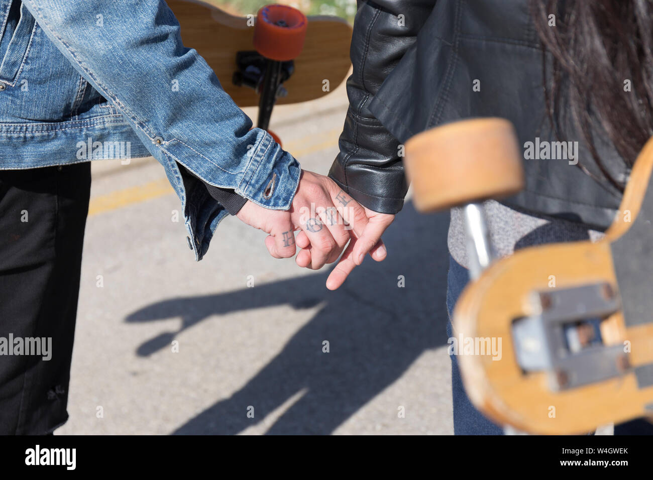 Midsection man tattooed hand hi-res stock photography and images - Alamy