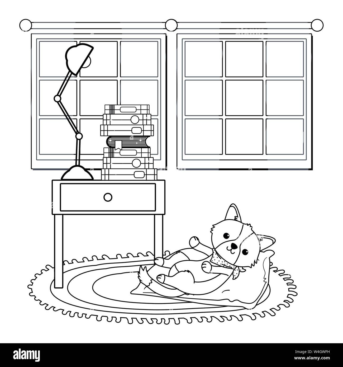 Dog cartoon design, Mascot pet animal nature cute and puppy theme ...